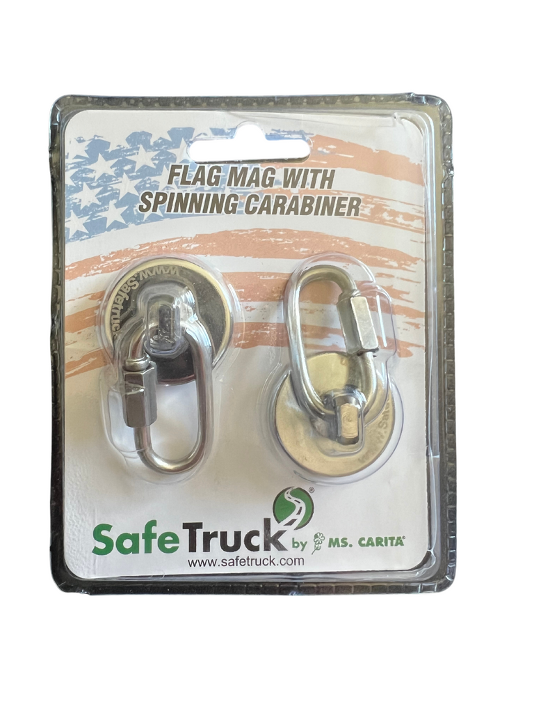 MAGNETIC FLAG HOLDER FOR OVERSIZE LOAD CAUTION FLAGGING 120 or 80 lbs ...