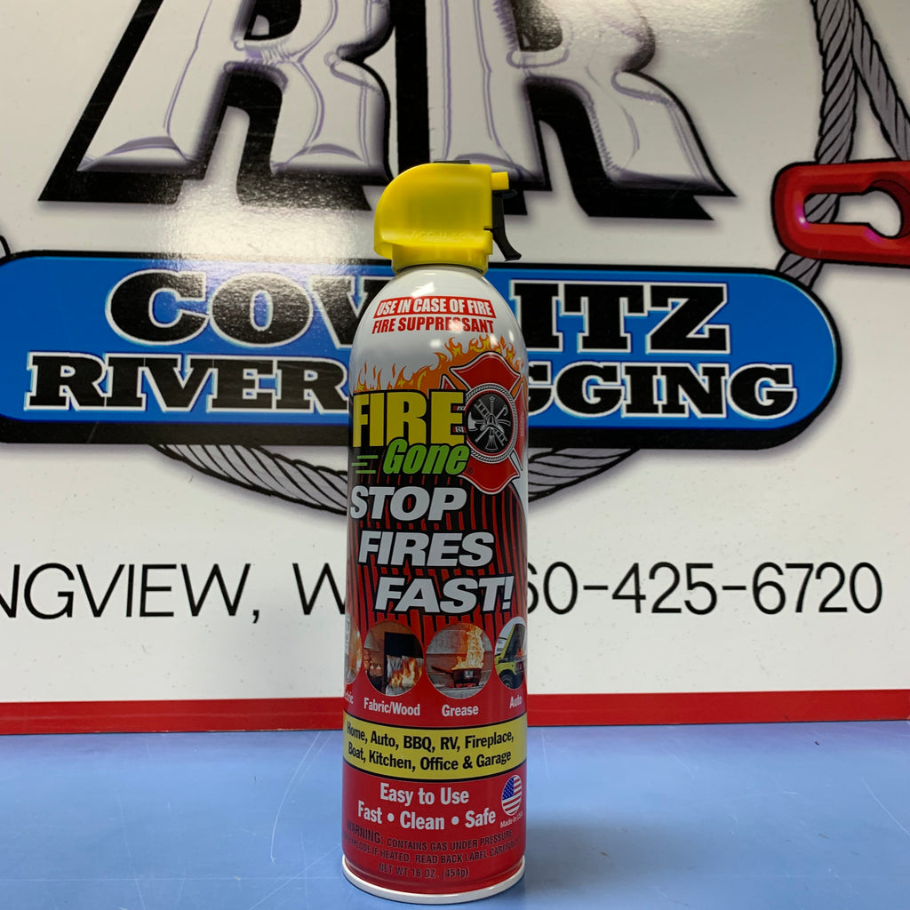 FIRE GONE FIRE SUPPRESSANT 16 OZ CAN – Cowlitz River Rigging